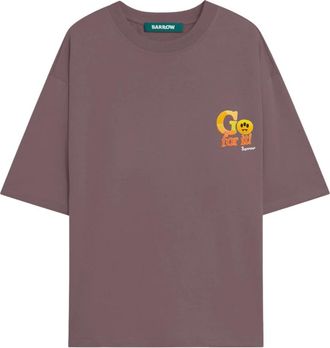 Barrow Barrow, Homme, Tops, Rose, Taille: S Jersey T-Shirt