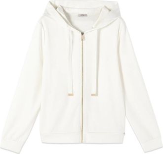 Oltre Femme, Sweatshirts et sweats &agrave; capuche, Blanc, Taille: 42 FR Soft touch hoodie