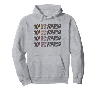 Giesswein Yo! Mtv Raps Music Television Stack MTV Logos Pullover Hoodie