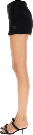 T Alexander Wang Embossed Logo Bermudas - Black