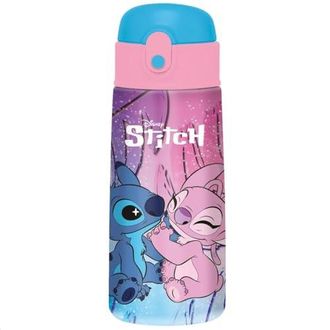Seven 7 Lilo & Stitch Trinkflasche, Thermosflasche, Wasserflasche, Thermosflasche aus Edelstahl, BPA-frei, 460 ml, Klappdeckel, Kinder, Jungen, Mädchen, Gesch