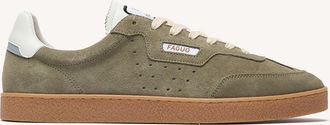 Faguo Baskets en cuir su&egrave;de kaki