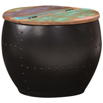 vidaXL Couchtisch 53x43 cm Altholz Massiv Vidaxl