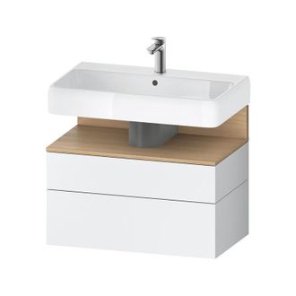 Duravit Qatego Waschtischunterbau, 1 Auszug und 1 Schublade, - Duravit