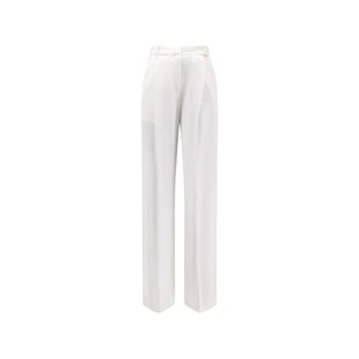 Elisabetta Franchi Femme, Pantalons, Blanc, Taille: 34 FR Pleated Pantalons