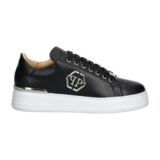 Philipp Plein Nappa Lo-Top Hexagon - Femme - Chaussures - Noir - Taille: 36 EU