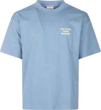 Dr&ocirc;le de Monsieur Homme, Tops, Bleu, Taille: S Le T-shirt Slogan