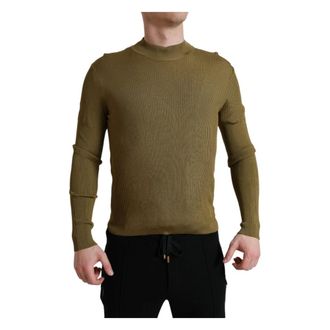 Dolce & Gabbana Round-Neck Strickwaren - - Knitwear - Herren - Gr&uuml;n - M