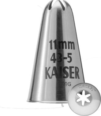 Original Kaiser Original Kaiser Sternt&uuml;lle geschlossen 11mm, Spritzt&uuml;lle, Edelstahl rostfrei, falz- und randfrei