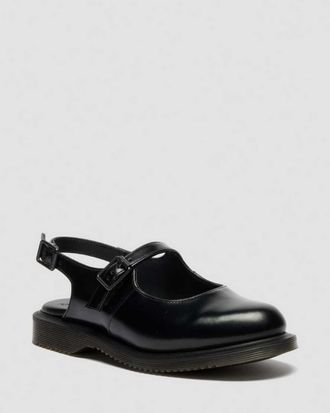 Dr. Martens Madaline Mary Jane Glattleder Sling Back Schuhe in Schwarz, Gr&ouml;&szlig;e: 36