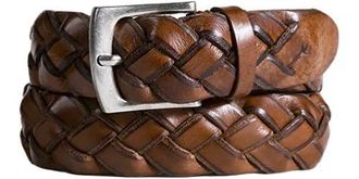 Post & Co Herren Gürtel braun Leder geprägt