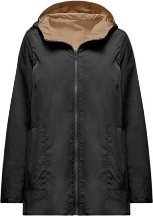 Bomboogie Femme, Manteaux, Noir, Taille: 38 FR Parka R&eacute;versible Bicolore
