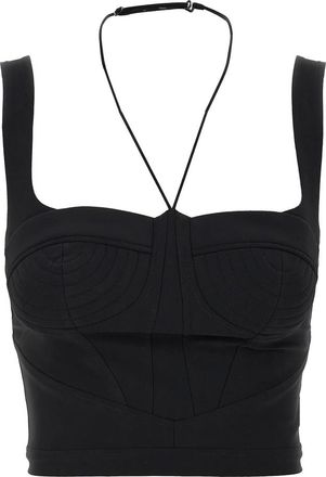 Nensi Dojaka Nensi Dojaka, Femme, Tops, Noir, Taille: 34 FR Ndss25Top084 Top Bustier Sculpt&eacute;