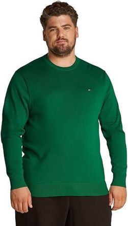 Tommy Hilfiger Pull Homme Essential Cotton Col Ras-du-Cou, Vert (Nouveau Green), XXL