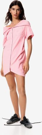 Desigual Masha Popova - Kapuzenkleid in Rosa