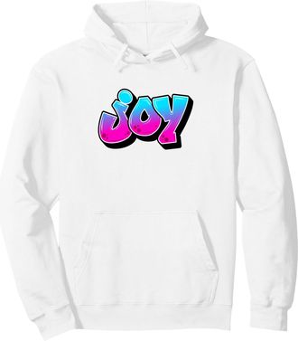 BDAZ Joy Graffiti Personalisierter Name Blau Rosa Frauen M&auml;dchen Pullover Hoodie
