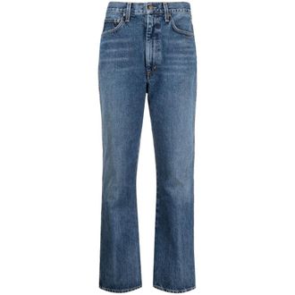 A Gold E Pinch Waist Gerades Jeans - - Jeans - Damen - Blau - W28