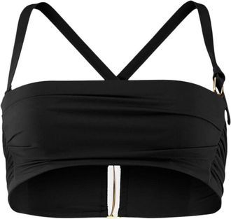 Jacquemus Klassisches Bandeau-Bikinioberteil - Schwarz