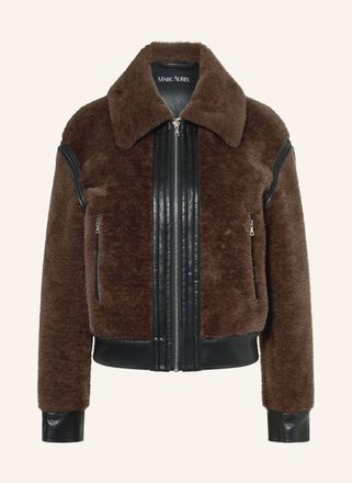 Marc Aurel Marc Aurel Kunstfell-Jacke Im Materialmix braun