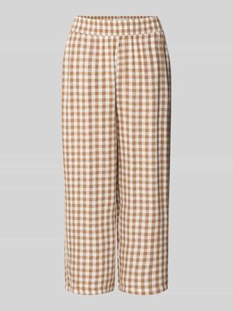 b.young Culotte aus Leinen-Viskose-Mix mit elastischem Bund