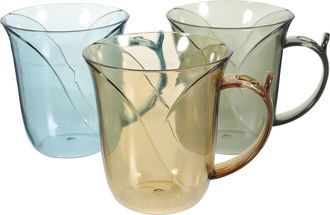 BESPORTBLE 3 St&uuml;ck Badezimmerbecher Kunststoff Mehrzweck Zahnb&uuml;rstenhalter mit Gro&szlig;em Fassungsverm&ouml;gen Transparent Farbig Wiederverwendbar f&uuml;r Mundhygiene und Re