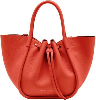 Proenza Schouler Femme, Sacs, Orange, Taille: ONE Size Small Ruched Tote