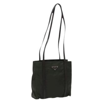 Prada Pre-owned Nylon sacs-prada - Femme - Pre-owned - Vert - Taille: ONE Size