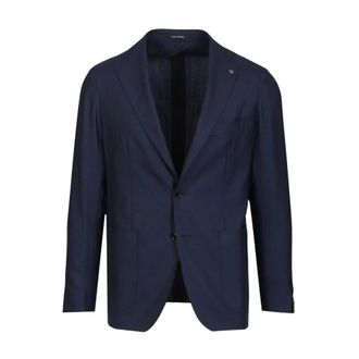 Tagliatore Homme, Vestes, Bleu, Taille: XL Blazer en Cachemire Non Doubl&eacute;