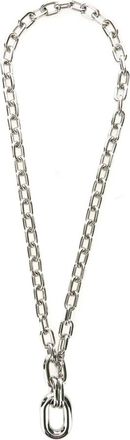 Paco Rabanne Femme, Accessoires, Gris, Taille: ONE Size Collier Métallique avec Pendentif