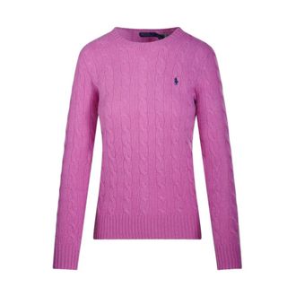 Polo Ralph Lauren Femme, Pulls, Violet, Taille: 36 FR Pulls &agrave; col rond