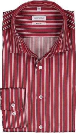 Seidensticker Seidensticker Herren Hemden rot Baumwolle