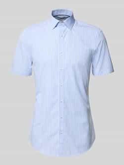 Jake*s Slim Fit Business-Hemd aus Baumwolle mit Kentkragen