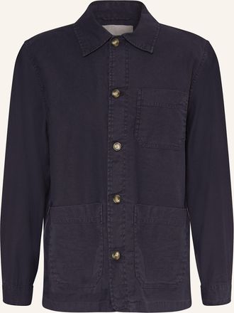 GANT Overshirt Mit Leinen blau