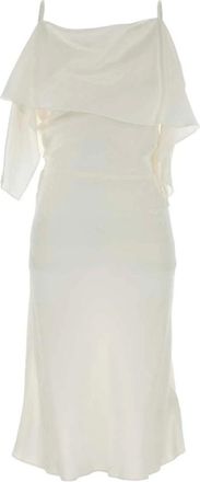 Maison Margiela Femme, Robes, Blanc, Taille: 34 FR Satin Dress