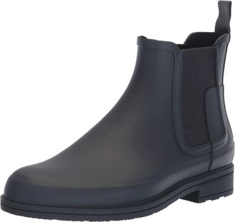 Hunter Herren Original Refined Chelsea Rubber Navy Stiefel 43 EU