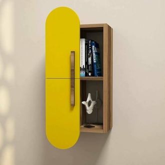 Dmora Regal Krippe 35x22x60cm Braun, 4 B&ouml;den