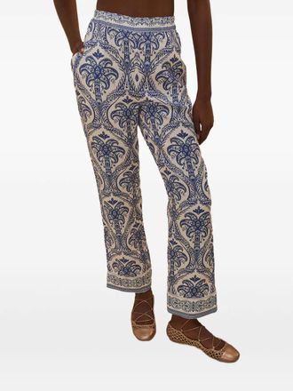 Farm Rio pantalon à imprimé Tropical Cameo - Tons neutres