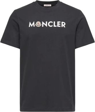 Moncler T-shirt &agrave; logo - Homme - Tops - Bleu - Taille: XL