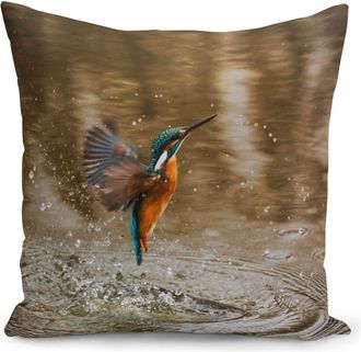 Fabulous Kissen Kissenbezug 40x40 cm Großartig Eisvogel Fly Over Water Vogel