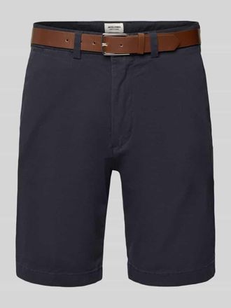 Jack & Jones Regular Fit Chino-Shorts mit G&uuml;rtel Modell MARCO FRANCO