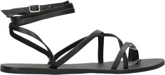 Maneb&igrave; Femme, Chaussures, Noir, Taille: 36 EU Flat Sandales