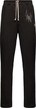 Rick Owens Moncler Cotton Track Pants, Unisex, Black, Size: L