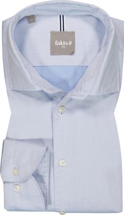 Fakts Herren Hemd blau Slim Fit