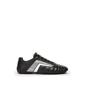 Prada Baskets Oxford en cuir