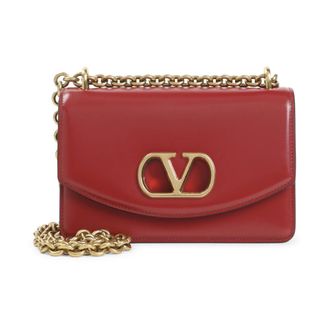 Valentino Garavani Rote Schultertasche Elegant Funktionalit&auml;t - - Bags - Damen - Rot - ONE SIZE