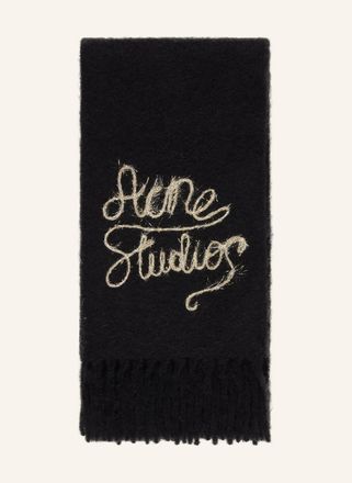 Acne Studios Schal Mit Alpaka schwarz