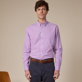 Bexley Cullen - Chemise homme rose bleu et blanc