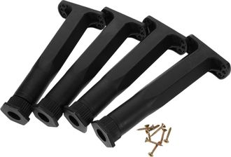 Cabilock COLLBATH 4 Stück Verstellbare Möbelbeine aus Robustem Kunststoff mit Schraubmontage Höhenverstellbare Stützfüße für Sofas Betten Schränke Nivellierbar