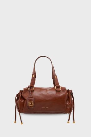 Gerard Darel Sac &agrave; main en cuir effet froiss&eacute; - GRACE - Caramel