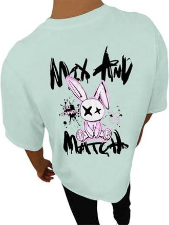 Generic T-shirt pour homme - Dos imprim&eacute; - T-shirt d&eacute;t&eacute; &agrave; manches courtes - T-shirt tendance - Style r&eacute;tro - Chemise d&eacute;contract&eacute;e pour gar&ccedil;on - Col rond - Gra